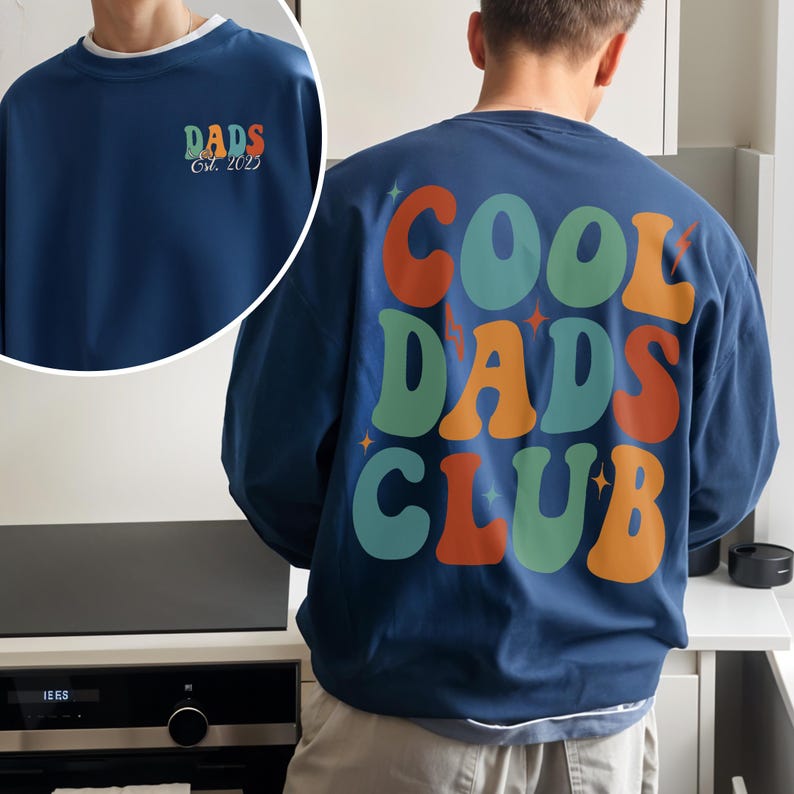 Cool Dads Club Shirt, Custom Year Dad T-shirt, Funny Dad Est Shirt ...