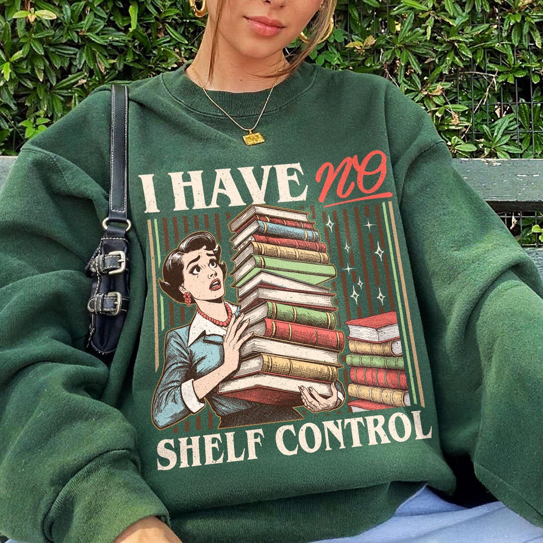Librarian I Have No Shelf Control Sweater, Reading Teacher Shirt, Funny ...