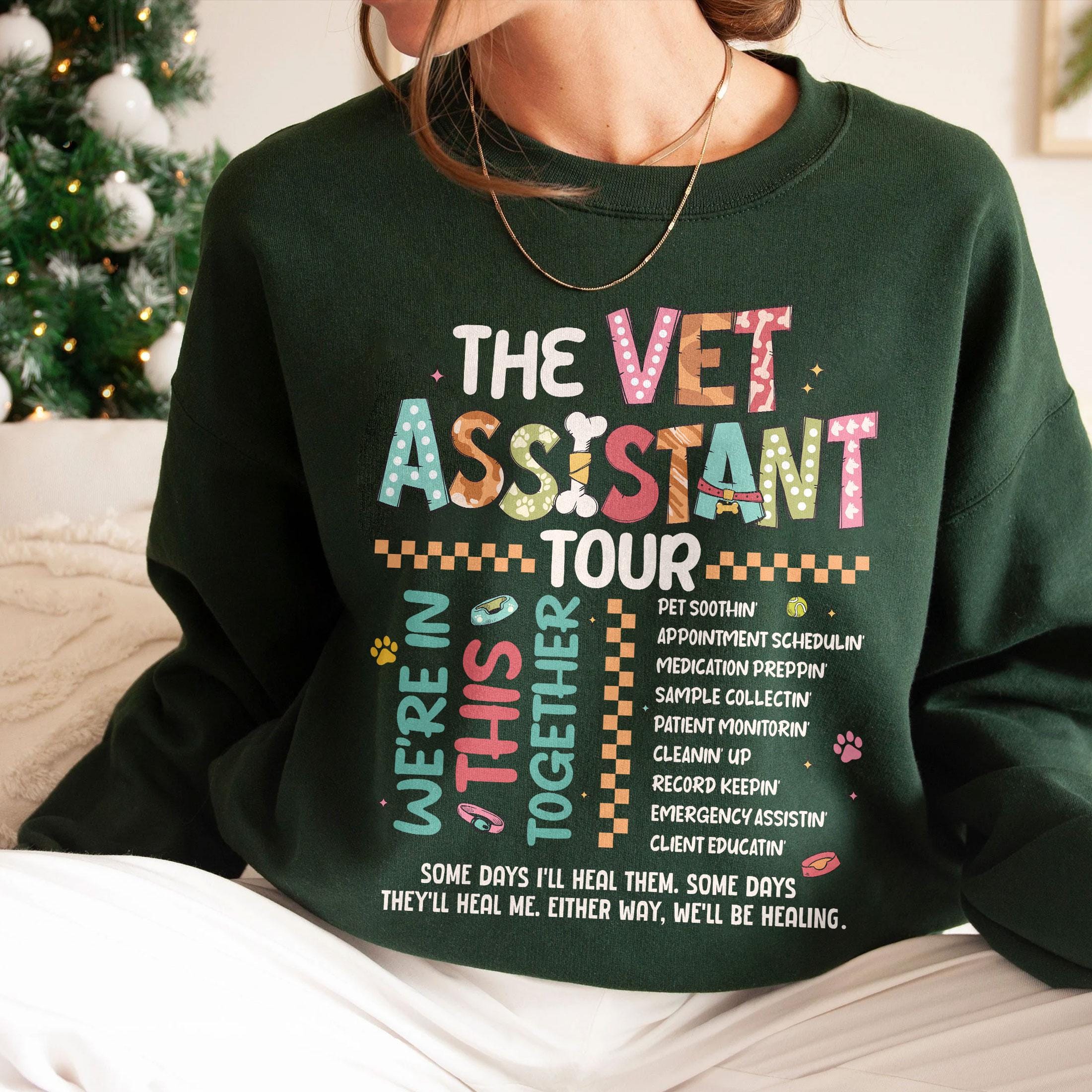 Vet Assistant Tour Sweatshirt, Vet Tech Shirt, Vet Tech Week 2024 ...