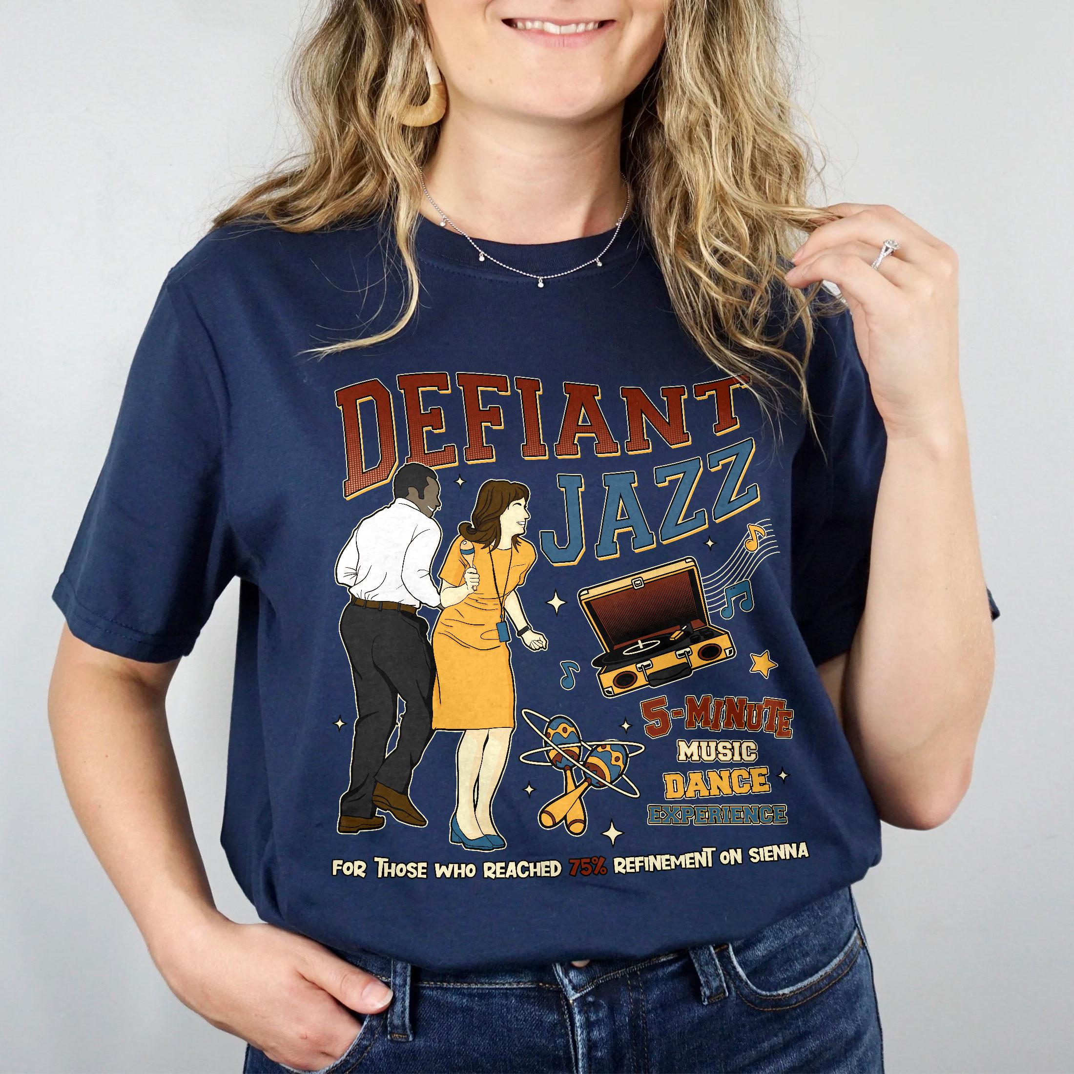 Defiant Jazz Scene T Shirt, Severance TV Show Inspired Sweatshirt, Woe ...