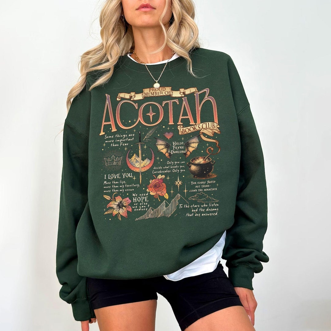 Acotar Quotes Comfort Colors Shirt, Proud Member of ACOTAR Books Club ...