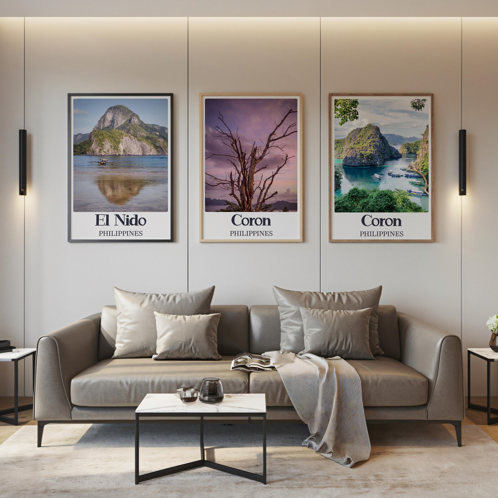 Philippines Travel Art Prints: Filipino Landmarks Decor (set of 12 ...