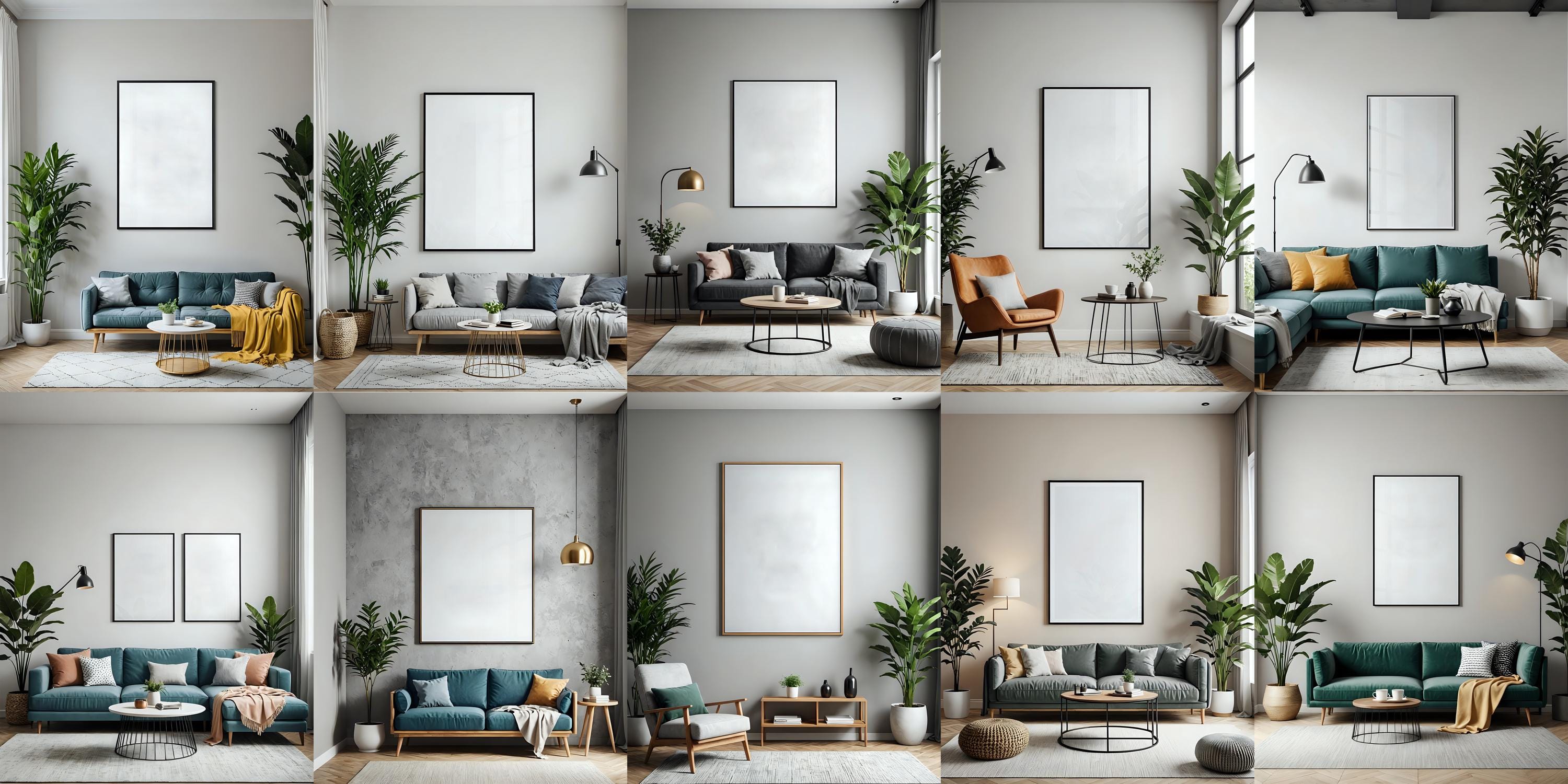 50 Elegant Room Mockups - PSD Files for Easy Wall Art Display - Etsy