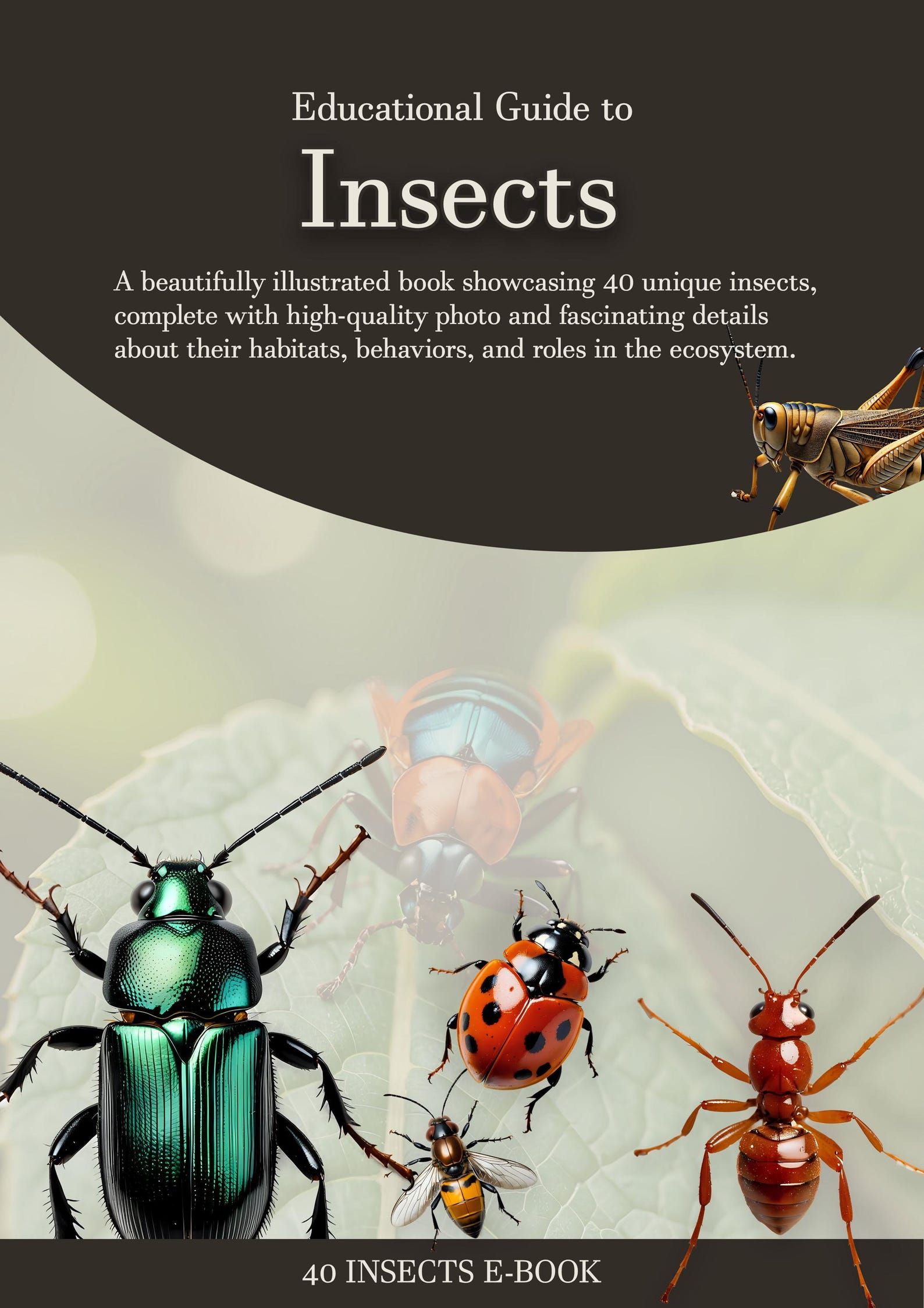 Educational Insects Guide Bundle: 40 Insects Book, Quiz & Coloring ...