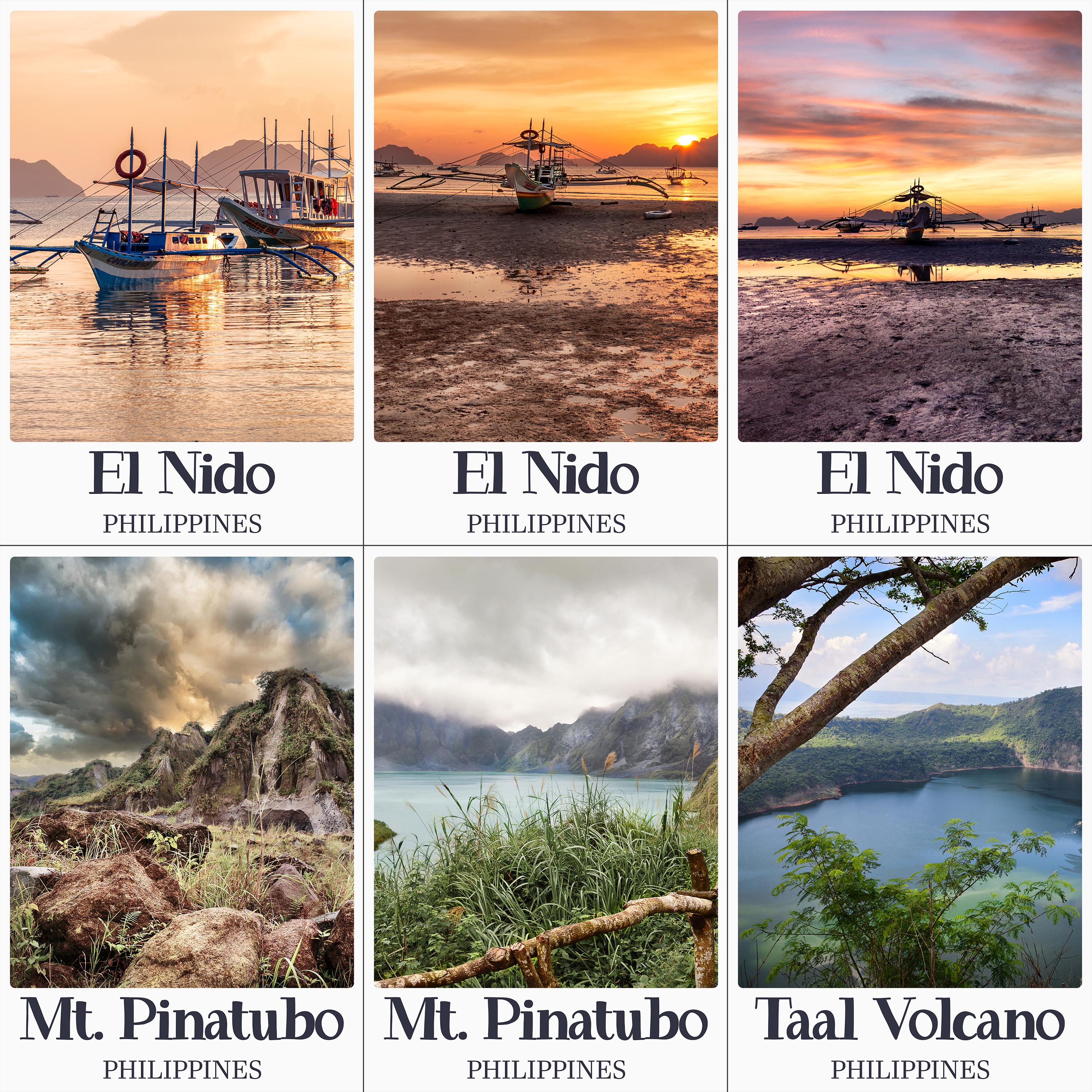 Philippines Travel Art Prints: Filipino Landmarks Decor (set of 12 ...