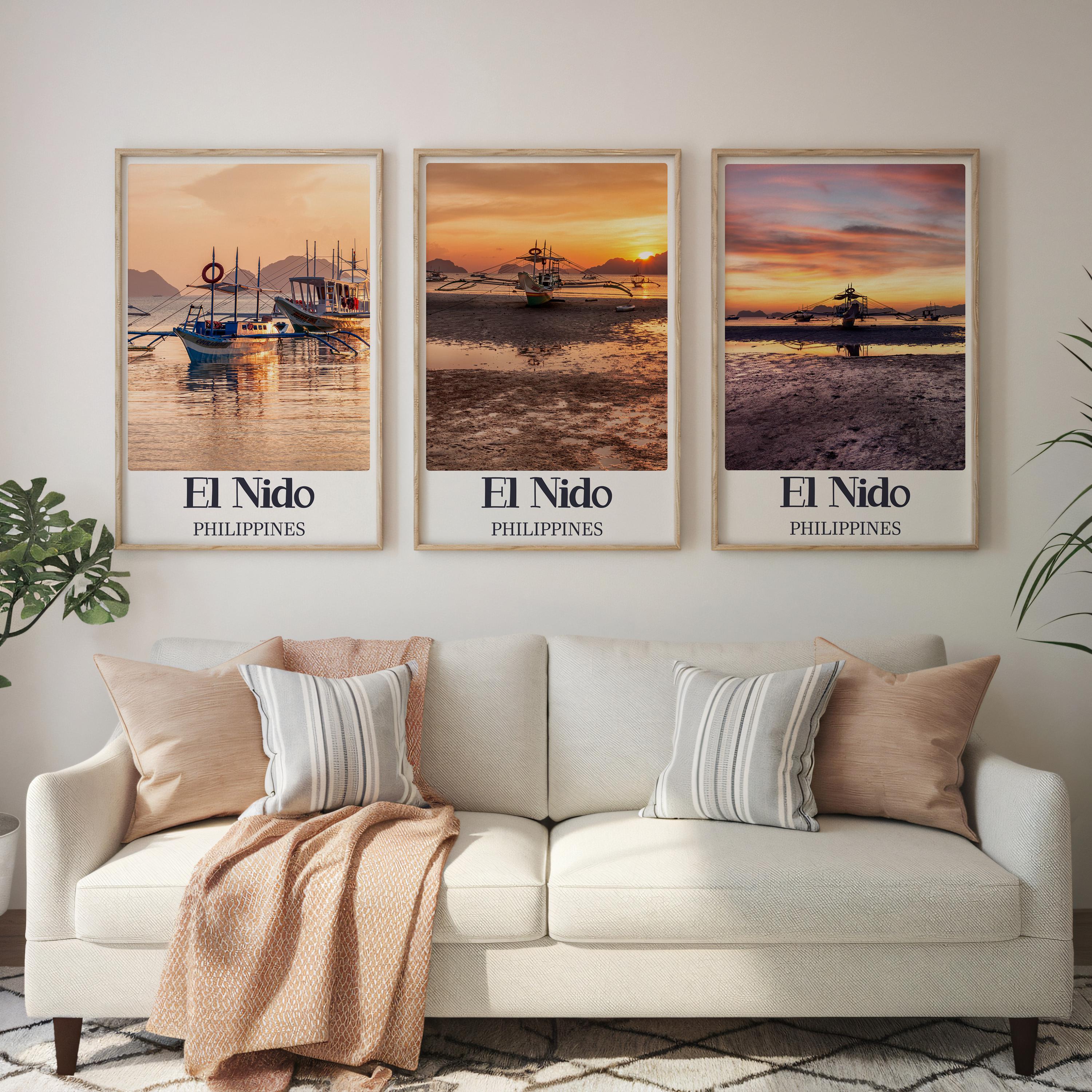 Philippines Travel Art Prints: Filipino Landmarks Decor (set of 12 ...
