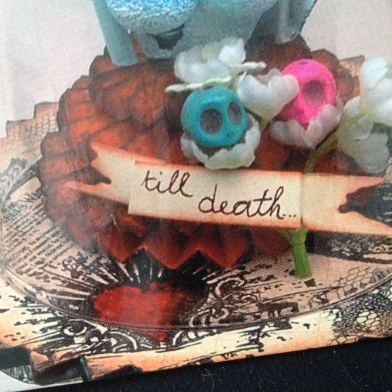 Postcard With Corpse Bride, Quirky Wedding Card for Tim Burton Movie ...