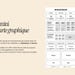Template brand board éditable Canva Illustrator | kit de marque ...