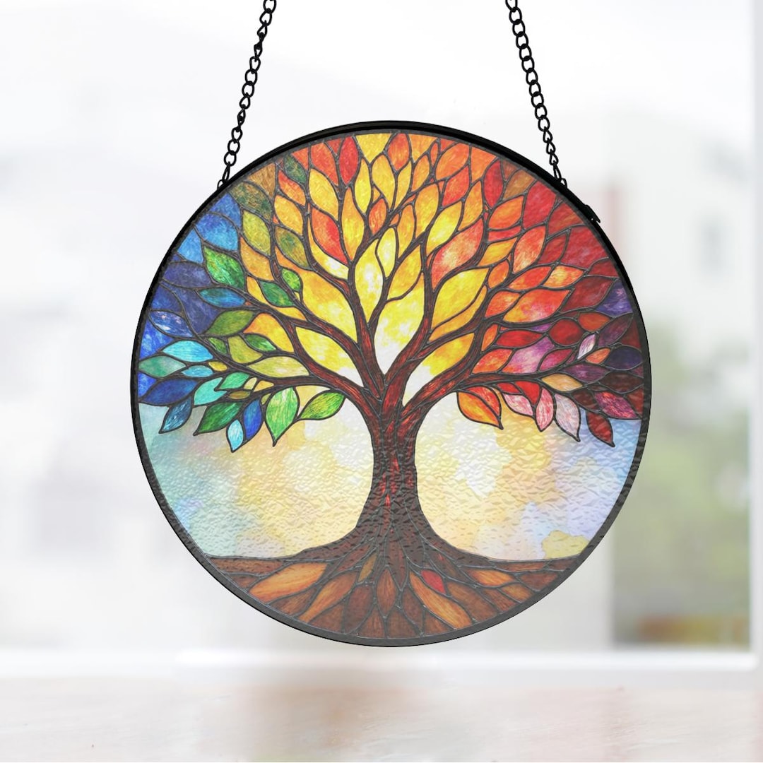 Rainbow Chosen Family Tree Art - LGBTQ Wall/window Hanging Gift, Pride ...