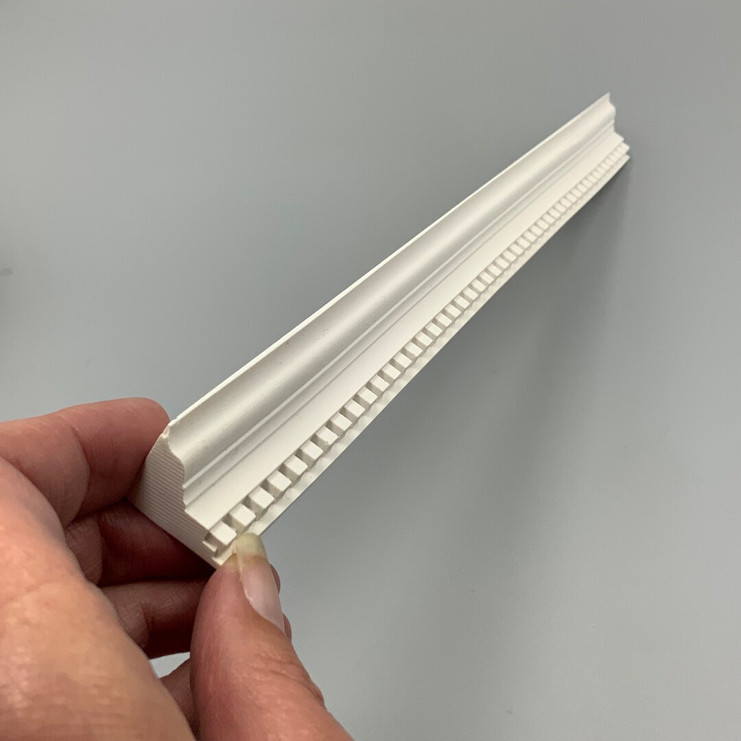 Dolls House Miniature 1/12 Ornate Classic Dentil Coving Crown Moulding ...