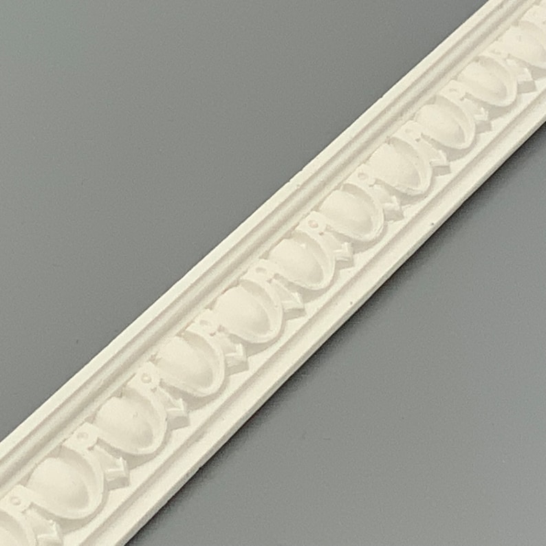 Dolls House Miniature 1/12 Ornate Egg & Dart Coving Crown Moulding ...