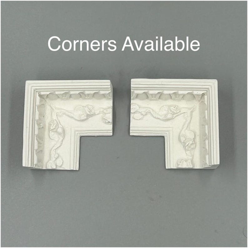 Dolls House Miniature 1/12 Ornate Rose Flora Coving Crown Moulding ...