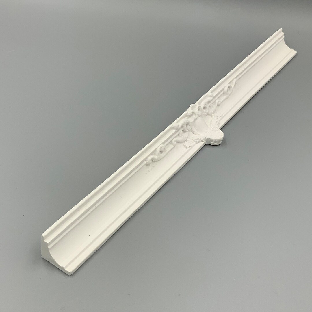 Dolls House Miniature 1/12 Ornate Classic Coving Crown Moulding White ...