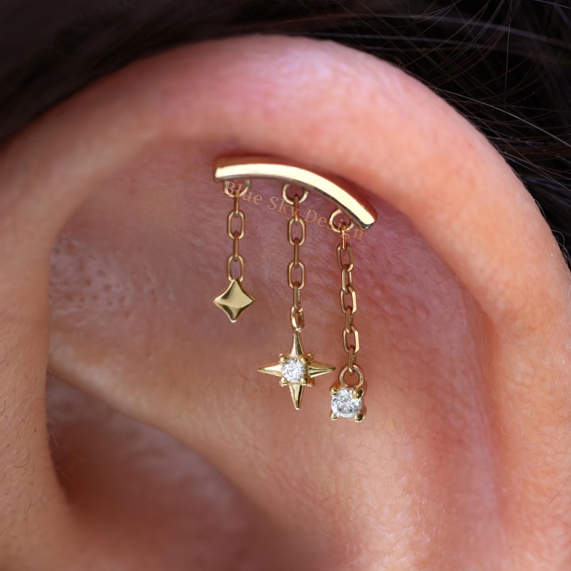 Goth Helix Threadless - Etsy