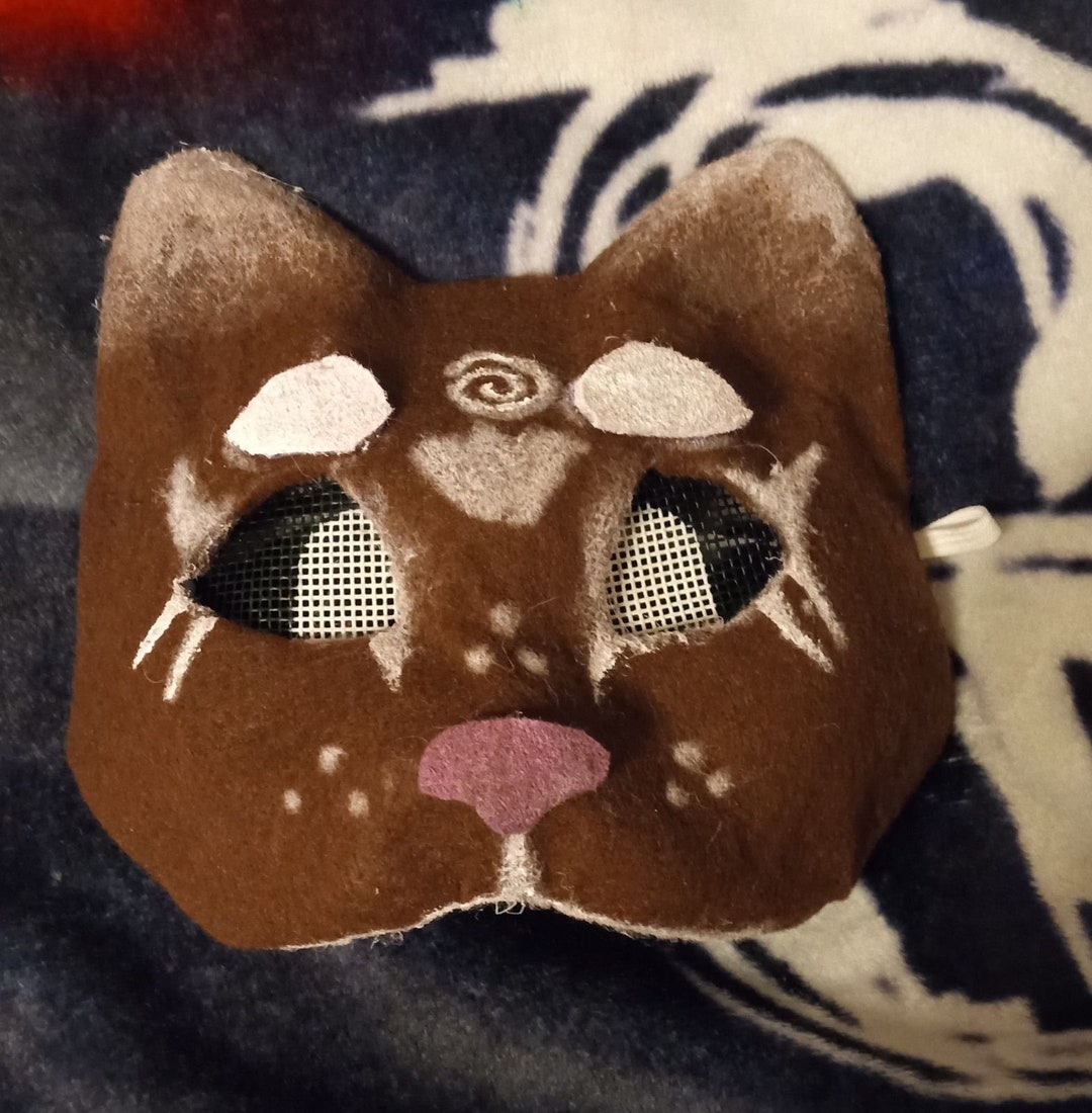 Brown Therian Cat Mask - Etsy