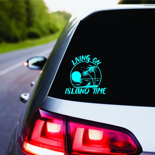 Island Time Decal - Etsy