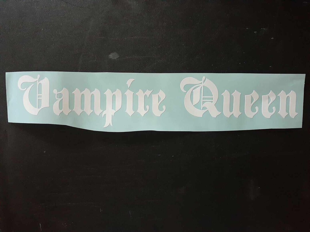 Vampire Queen Doorstep Permanent Vinyl Decal | Vampire | Akasha ...