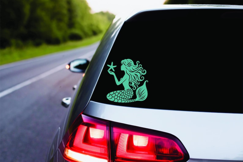 Decal for Mermaid Lover Car Window Sticker for Beach Bum Gift for ...