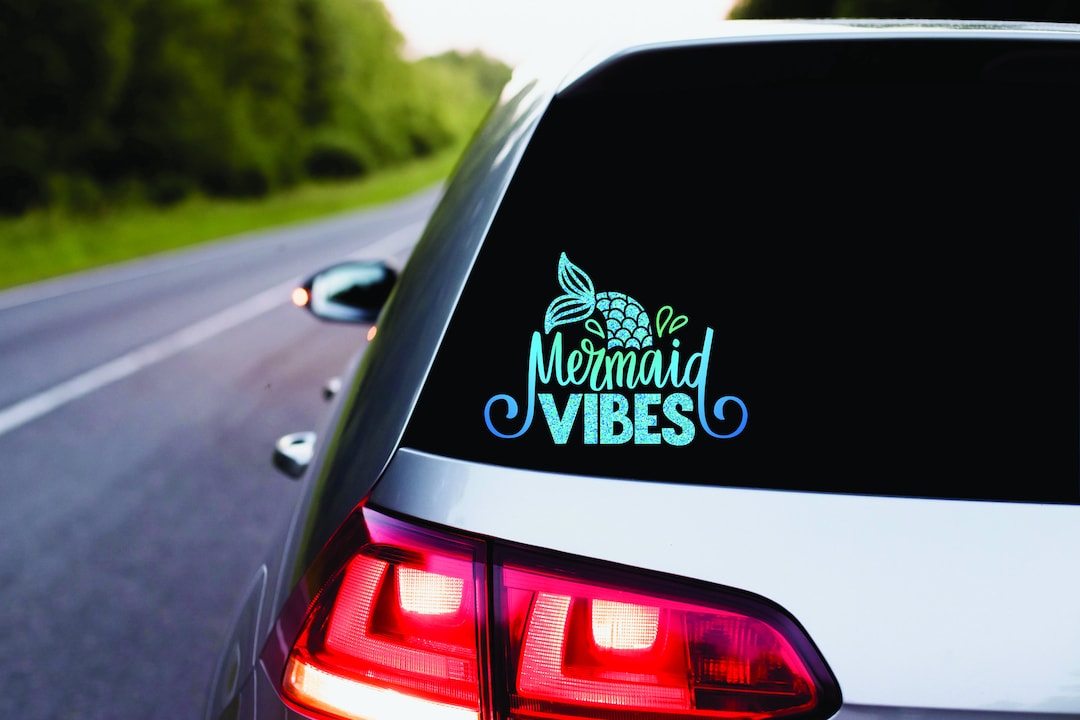 Mermaid Vibes Decal Mermaid Life Mermaids Summer Vibes Beachy Mermaid ...