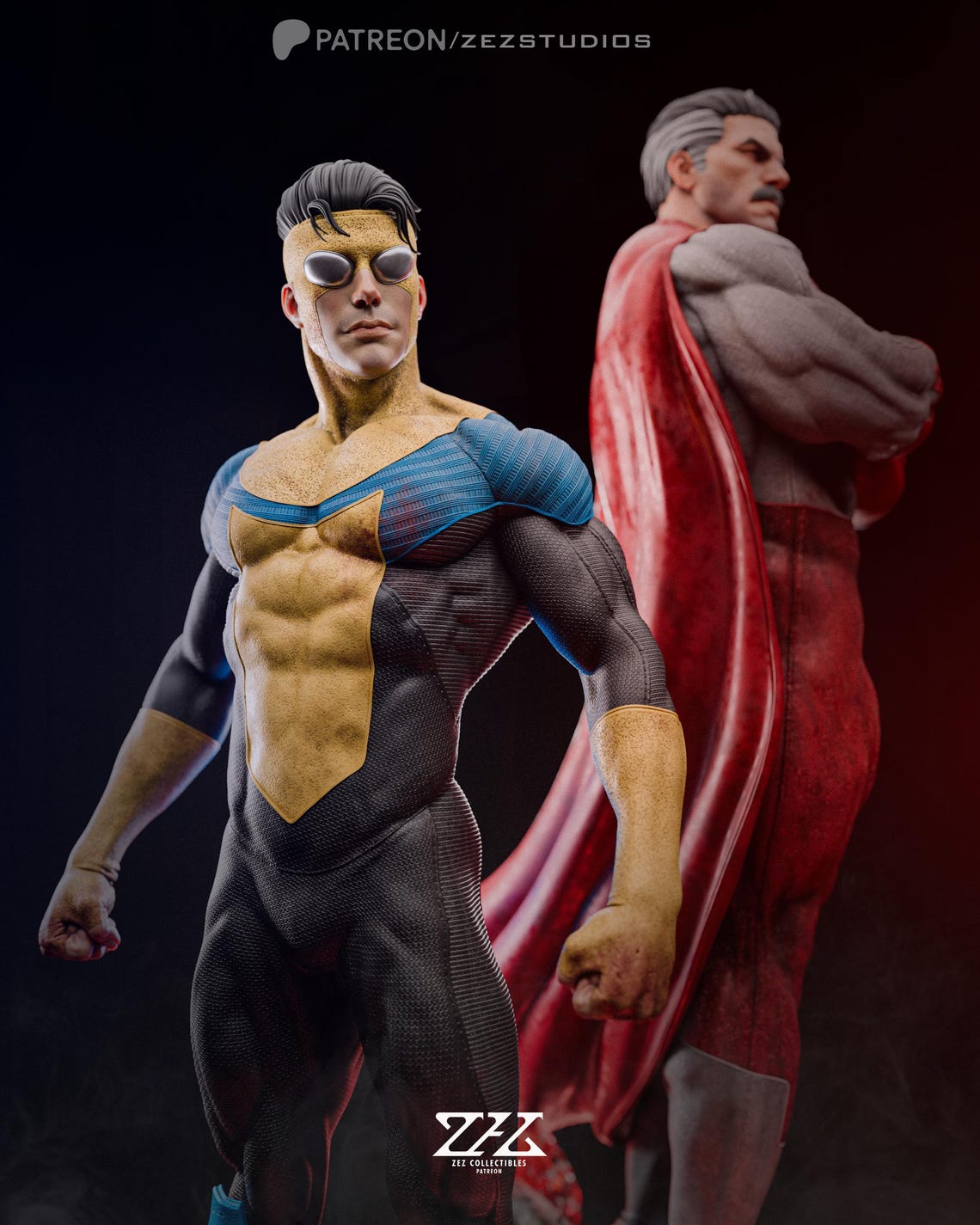 Invincible - Tough Resin 1/6 Scale and Bust 3D Resin Model by Zez ...