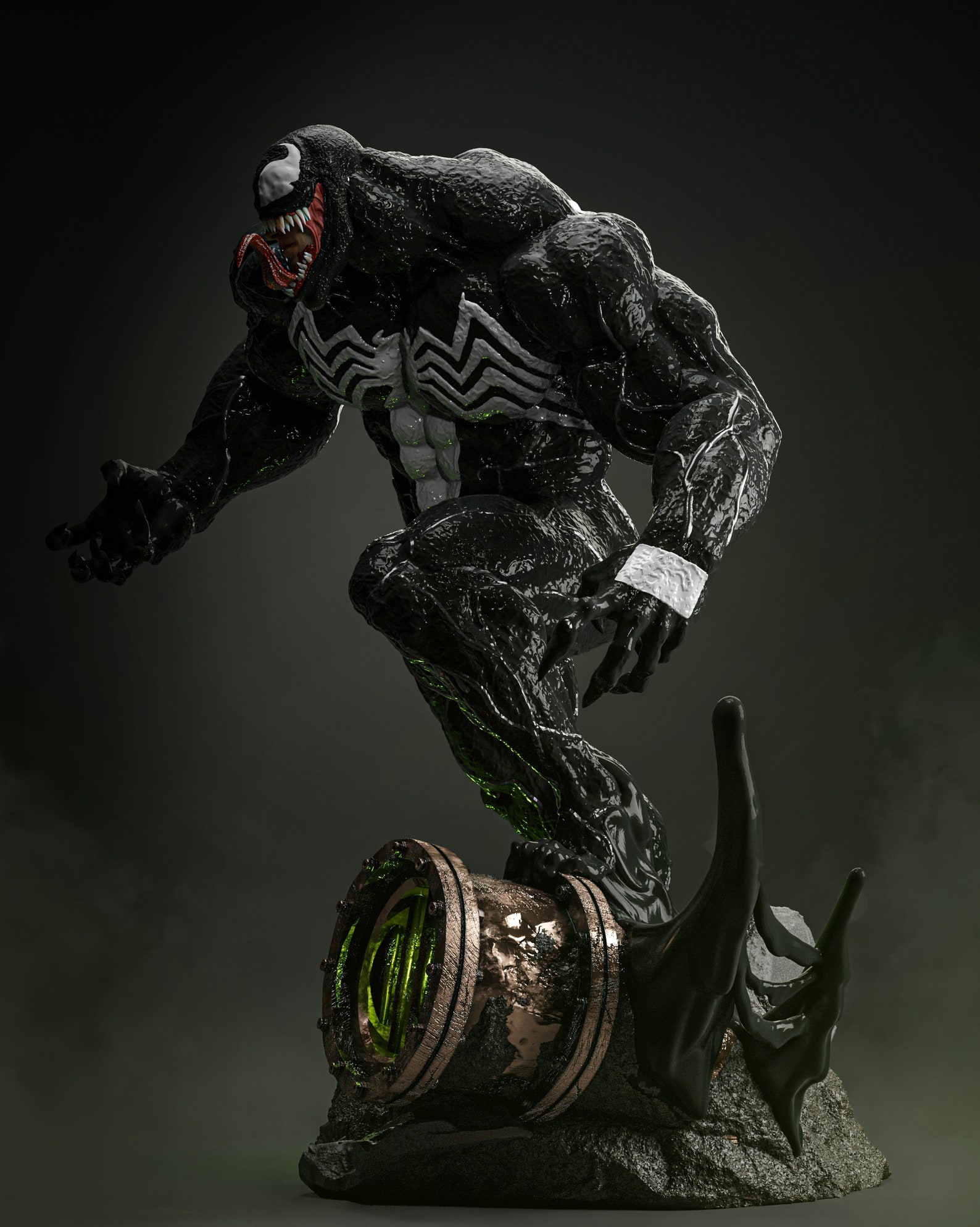 Symbiotic Predator Tough Resin 1/6 Scale and Bust 3D Resin Model by Zez ...