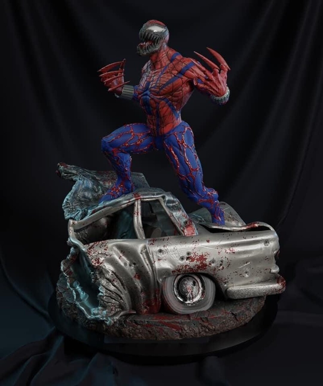 Symbiote-infected Arachnid Warrior - Tough Resin 1/6 and 1/8 Scale 3D ...