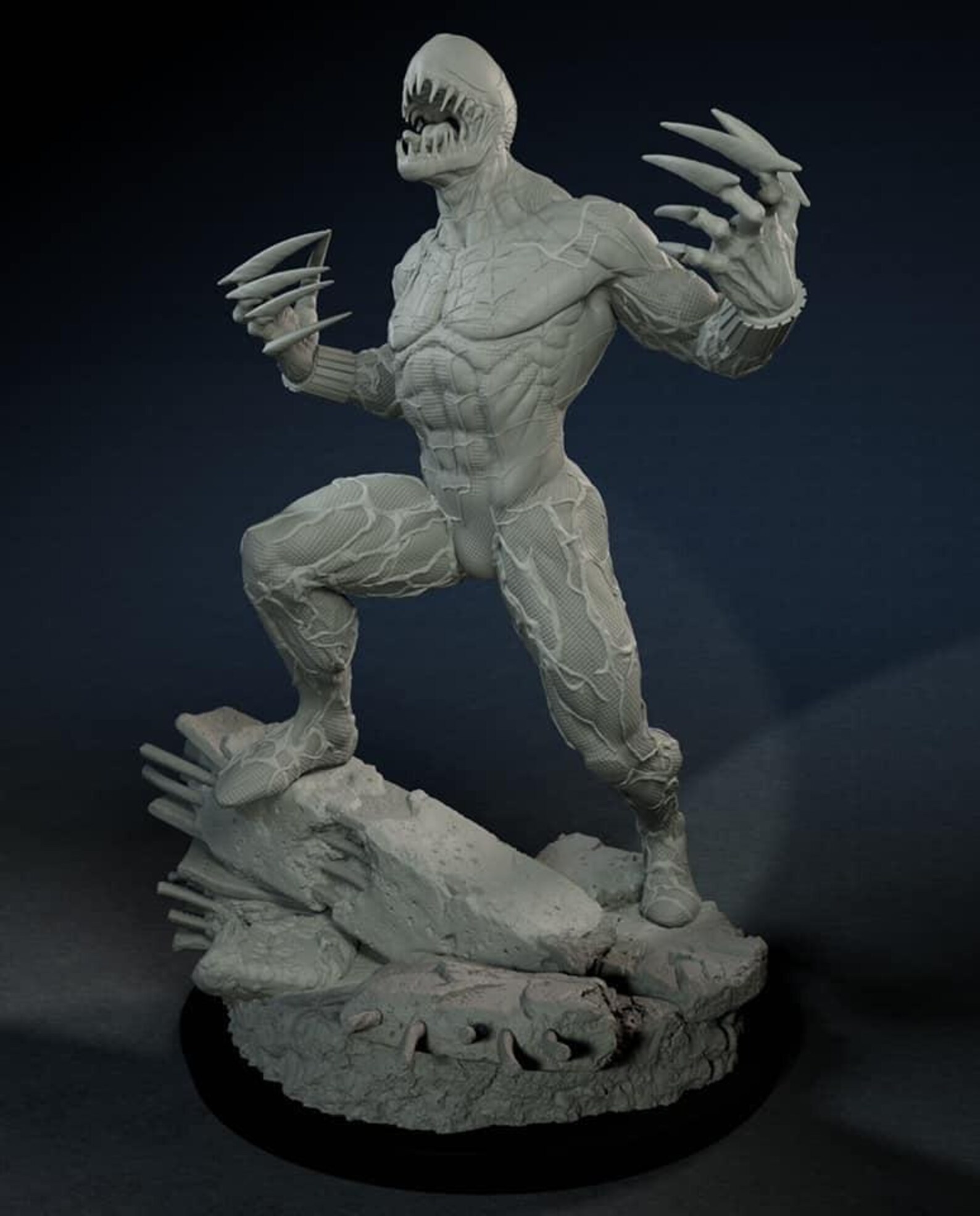 Symbiote-infected Arachnid Warrior - Tough Resin 1/6 and 1/8 Scale 3D ...