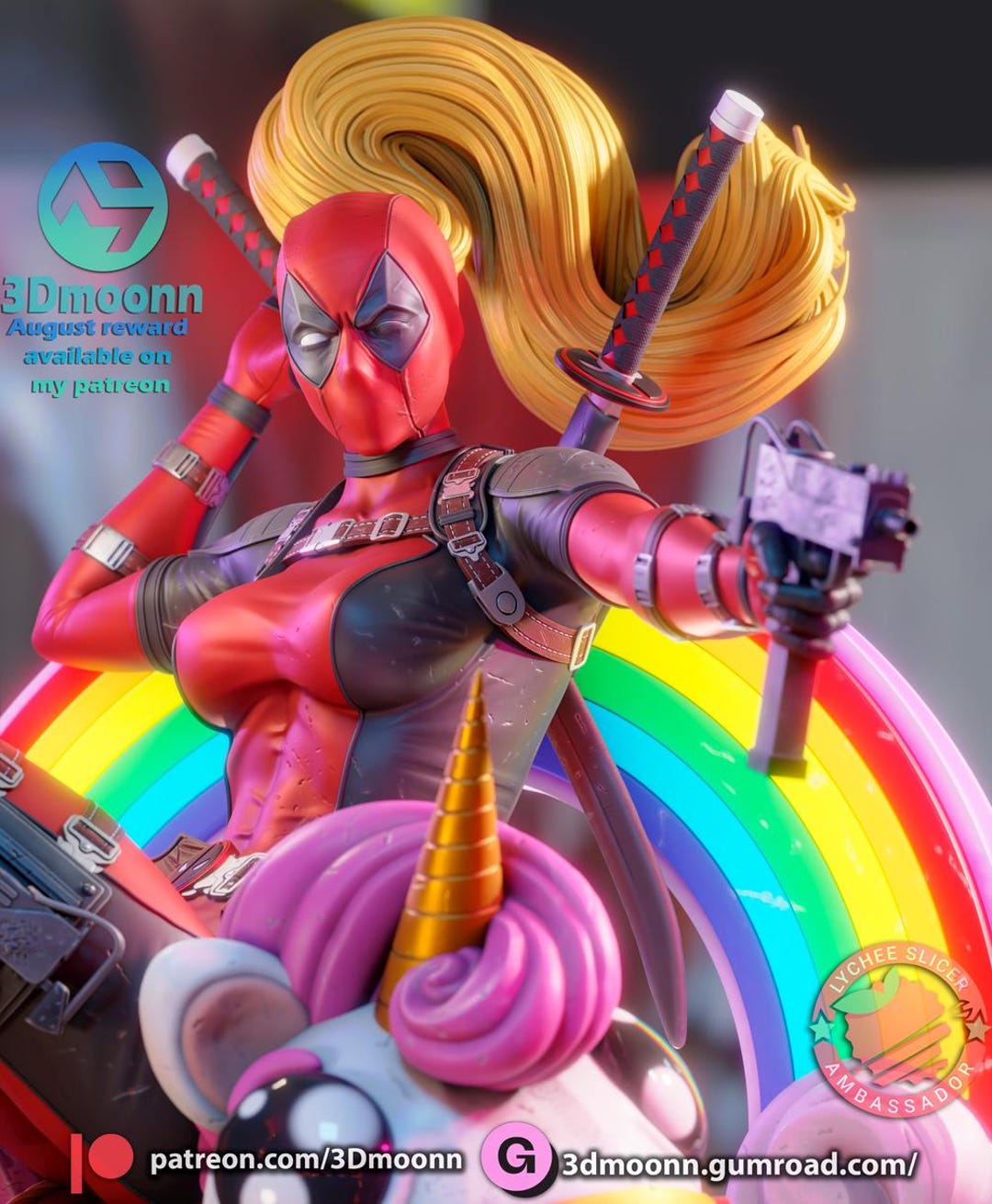 Lady Mercenary With Baby Mercenary - Tough Resin 1/6 Scale 3D Resin ...