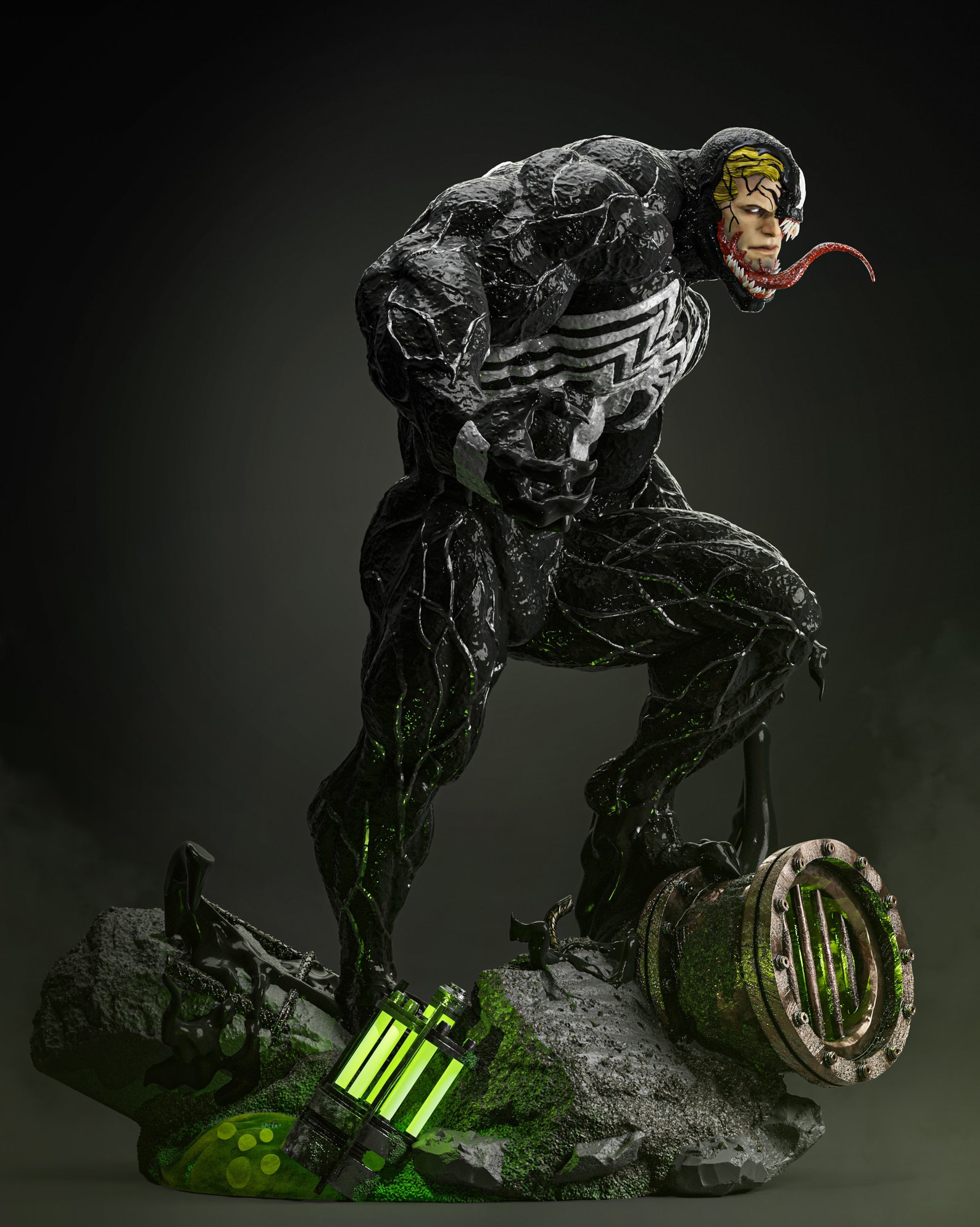 Symbiotic Predator Tough Resin 1/6 Scale and Bust 3D Resin Model by Zez ...