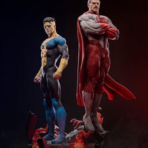 Omni-man 3D Printed Model - Tough Resin 1/6 Scale and Bust 3D Resin ...