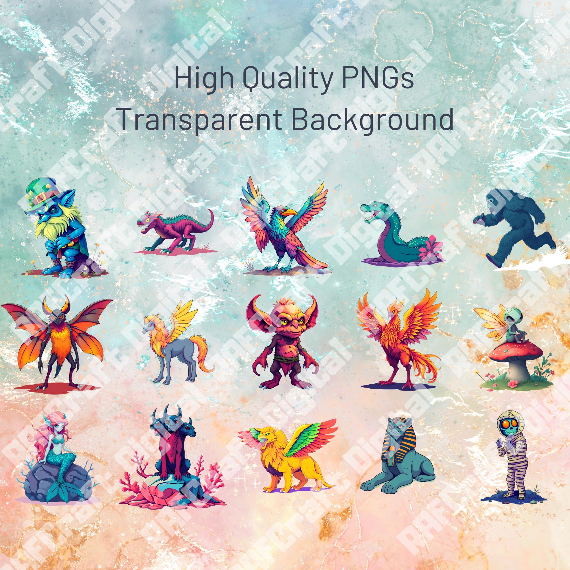 30 Cryptid Clipart - High Definition, 3000x3000px, 300 DPI - Commercial ...