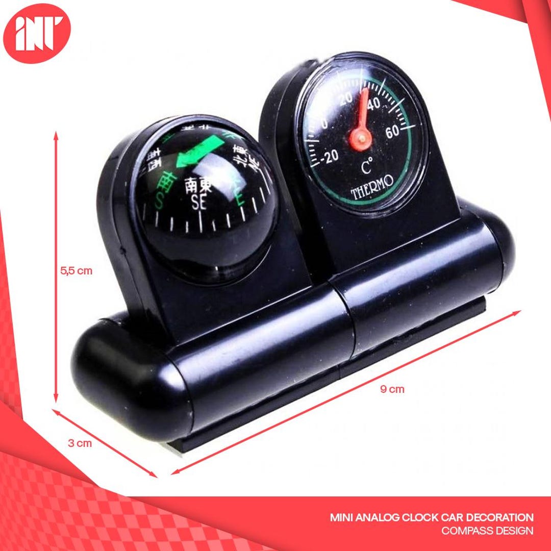 Mini Analog Clock Car Decoration Compass Design - Etsy