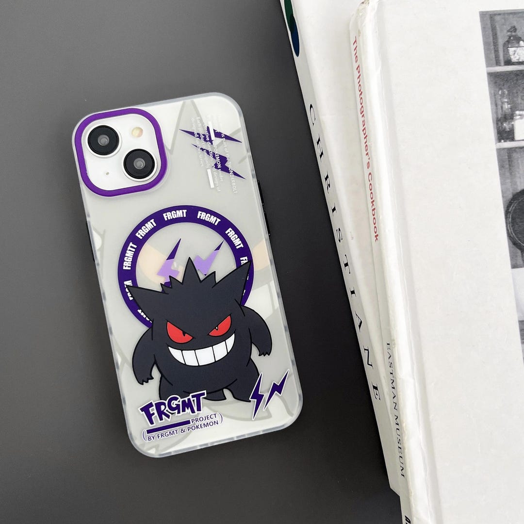 Pokemon Inspired Phone Case Cartoon Gengar Pattern Custom Cover for ...