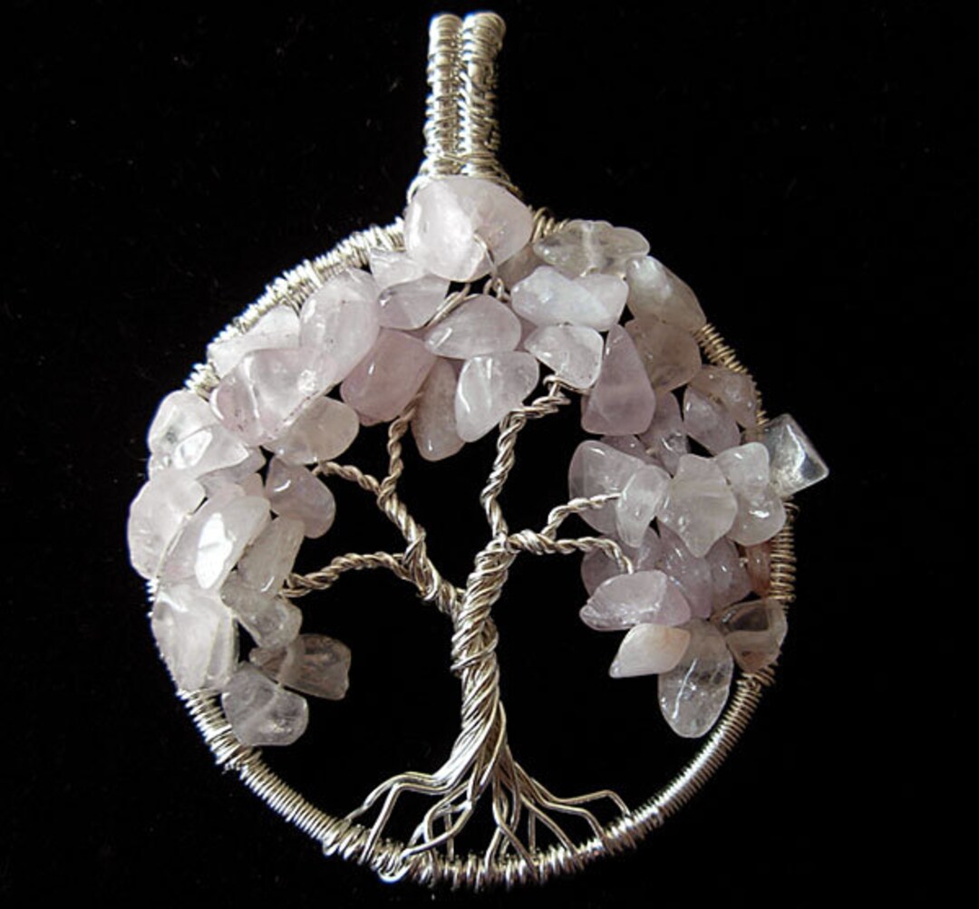 Tree of Life With Rose Quartz- Unconditional Love- Rose Quartz Tree of ...