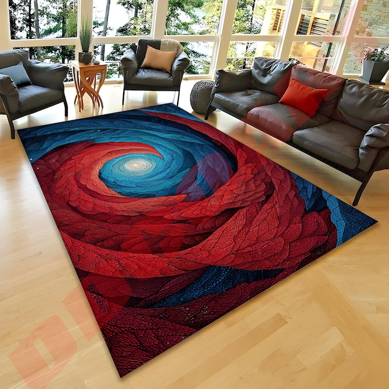 Trippy Rug - Etsy