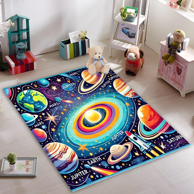 Outer Space Play Mat - Etsy