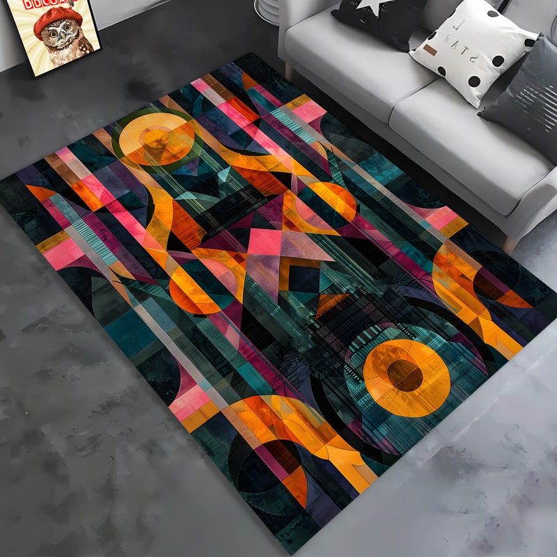 Geometric Rug - Etsy
