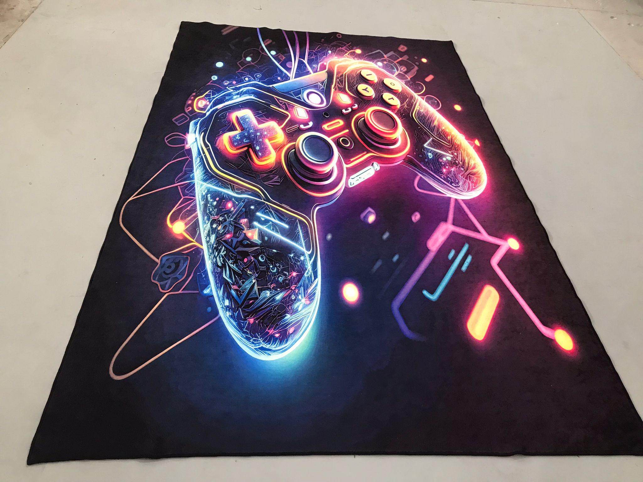 Gamer Rug, Game Room Rug, Gaming Rug, Joysticks Rug, Populer Rug, Gift ...