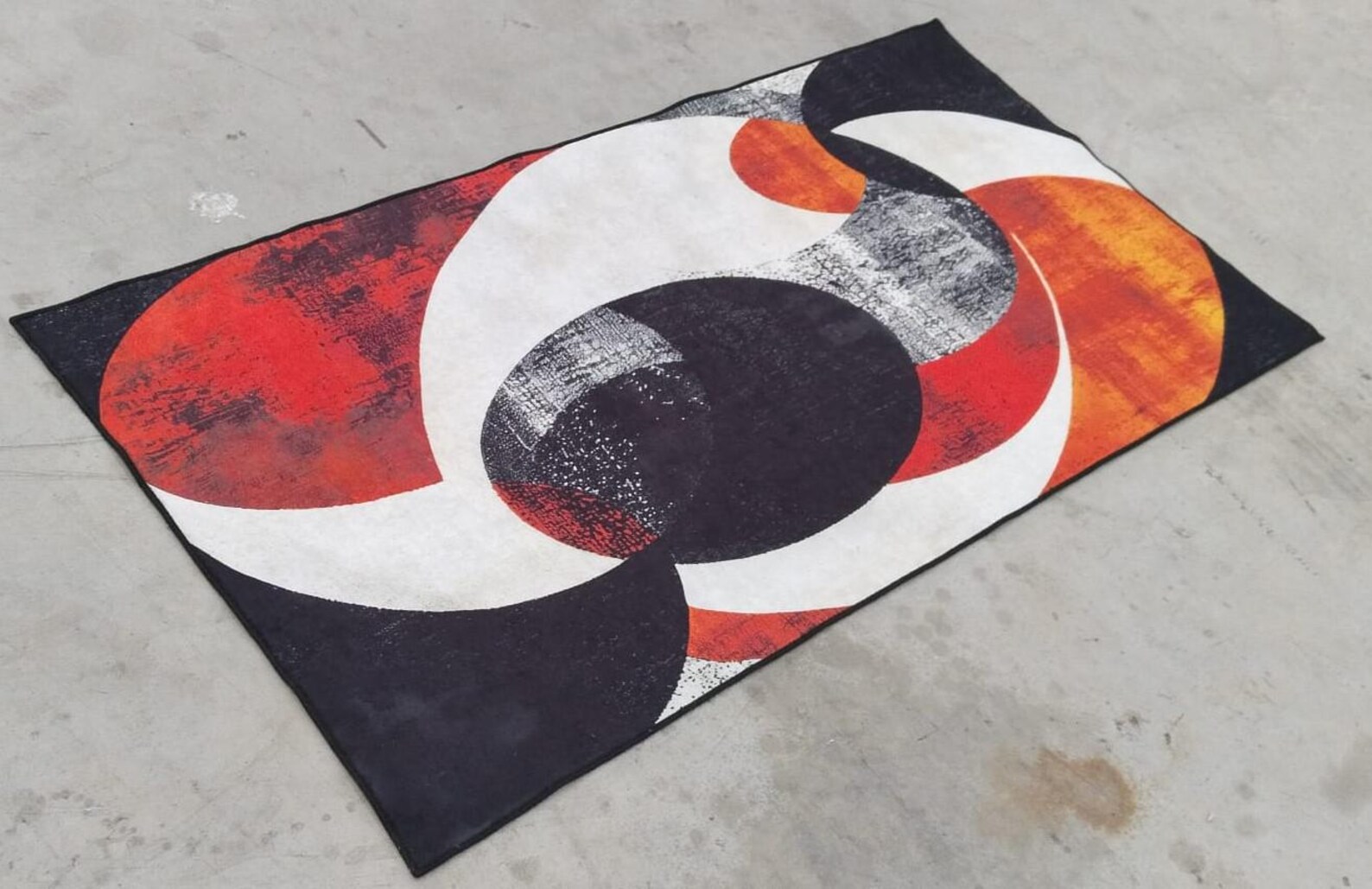 Abstract Minimalist, Modern Rug, Subtle Colorful Area, Rugs for Bedroom ...