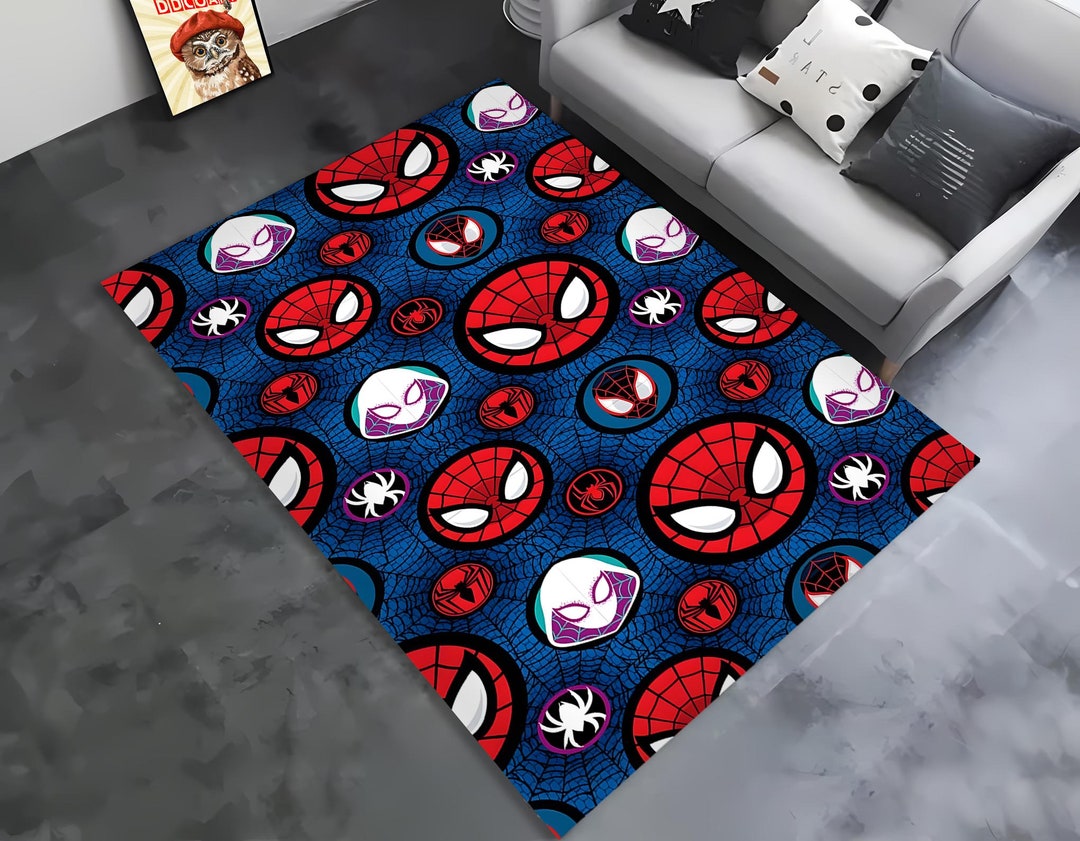 Spiderman Rug, Spider Man Rug, Kids Room Decor, for Childs, Non Slip ...