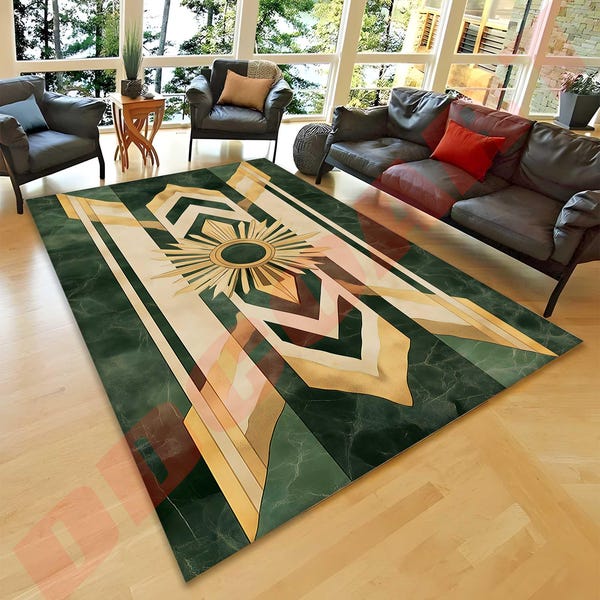 Art Deco Rug - Etsy