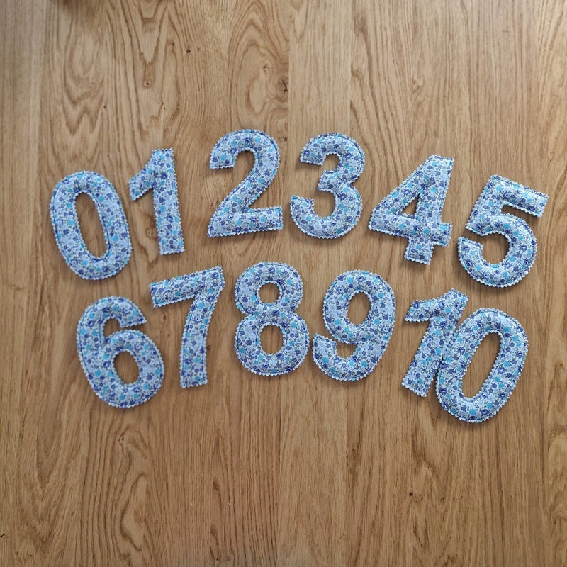 Fabric Numbers - Etsy