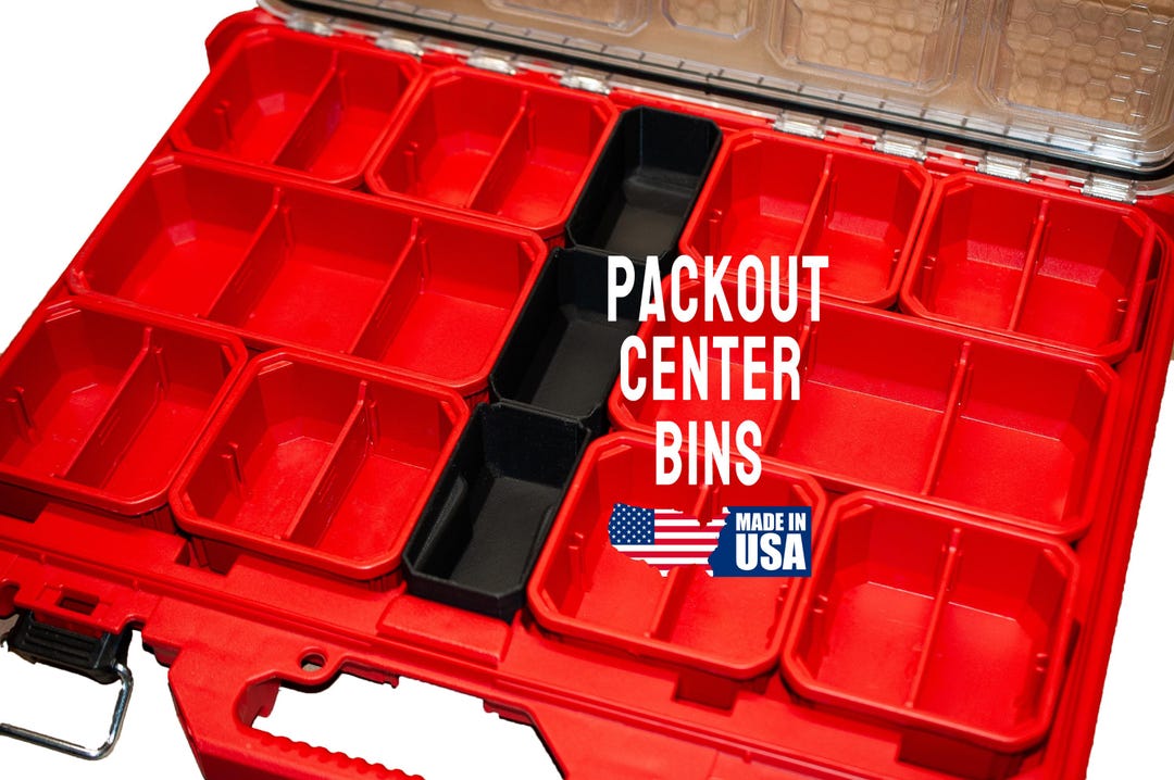 Packout Bins Milwaukee (set of 3) for Low Profile Organizer - Custom ...