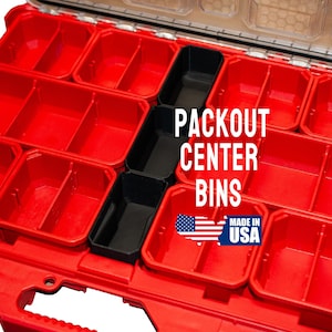 Packout Bins Milwaukee (set of 3) for Low Profile Organizer - Custom ...