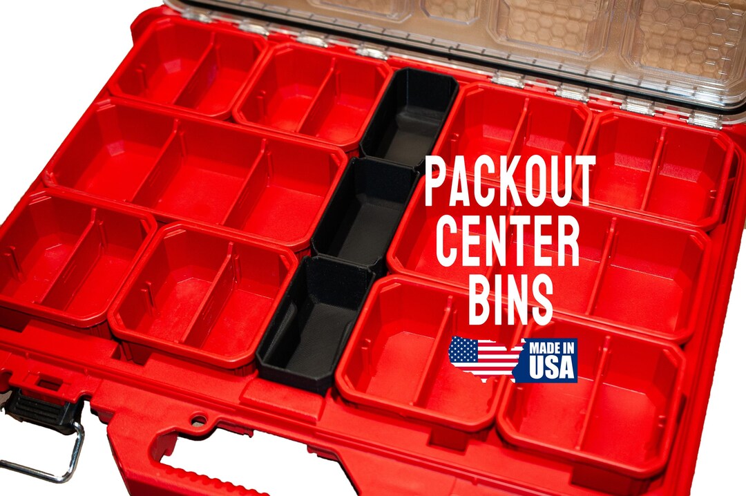 Packout Bins Milwaukee (set of 3) for Low Profile Organizer - Custom ...