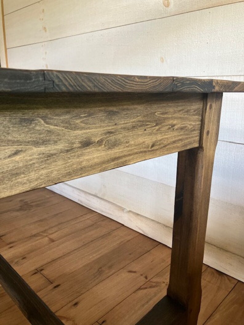Farmhouse Dining Table, Distressed Dining Table, Harvest Table ...