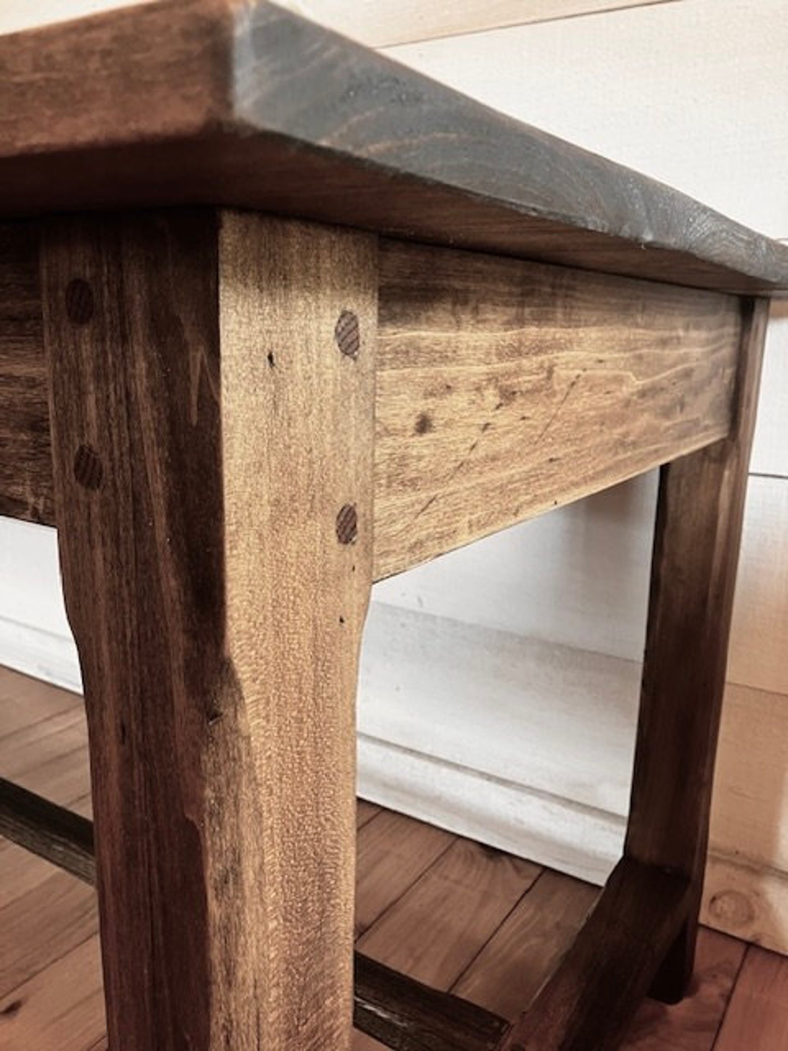 Farmhouse Dining Table, Distressed Dining Table, Harvest Table ...