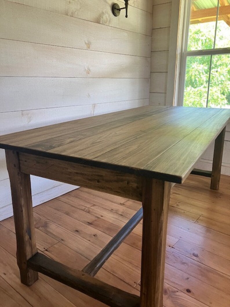 Farmhouse Dining Table, Distressed Dining Table, Harvest Table ...
