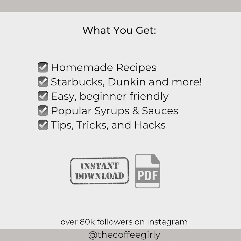 Printable Coffee Recipe Cards Digital Coffee Cards for Coffee Bar ...