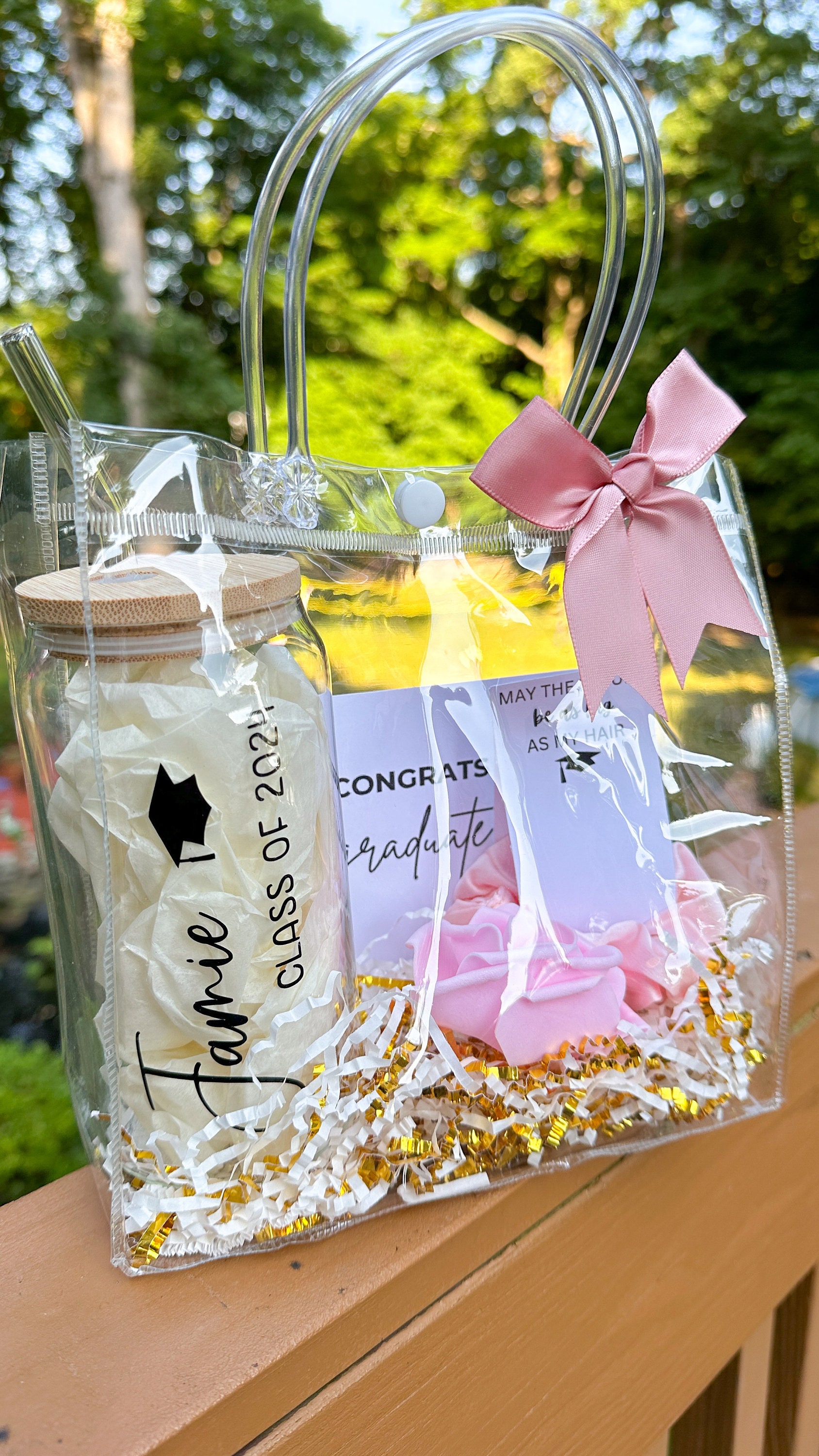 Personalized Gift Bags With Tumbler, Gift Bags for Graduation, Gifts ...